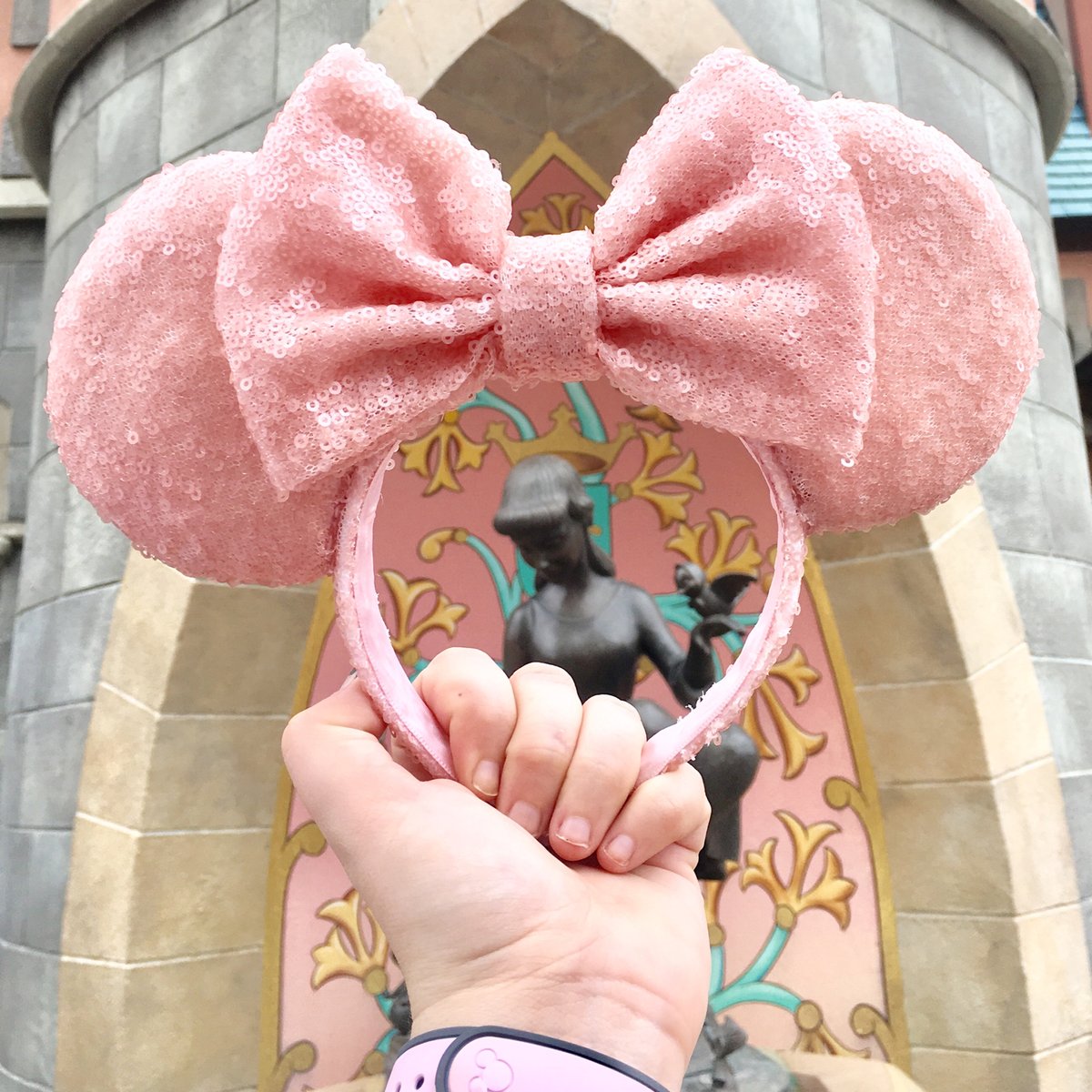 Main Street Ears — Pearl Pink Sequin Ears