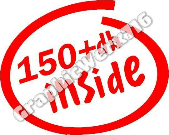 150+ db inside decal | Graphicwerx716