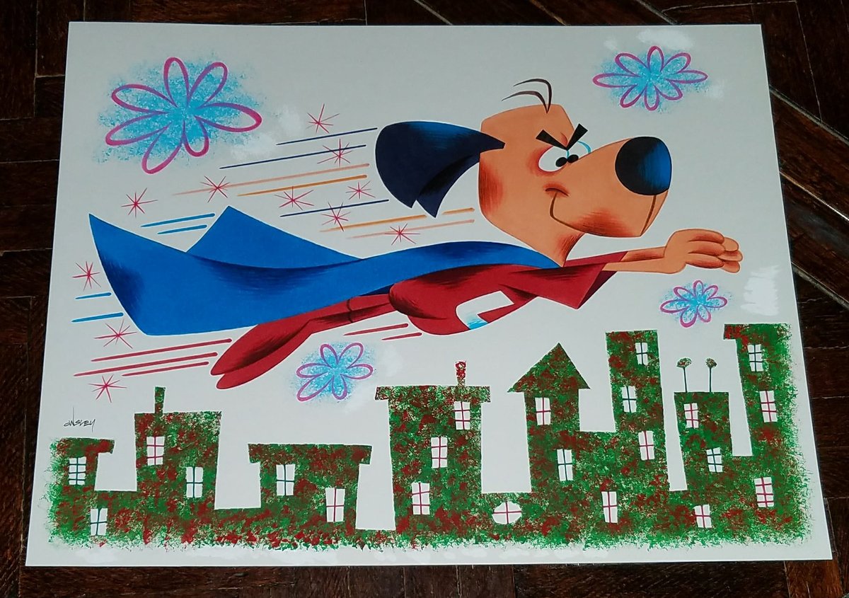 UNDERDOG 11x14 ORIGINAL ART | PATRICK OWSLEY Pop Culture Cartoonist
