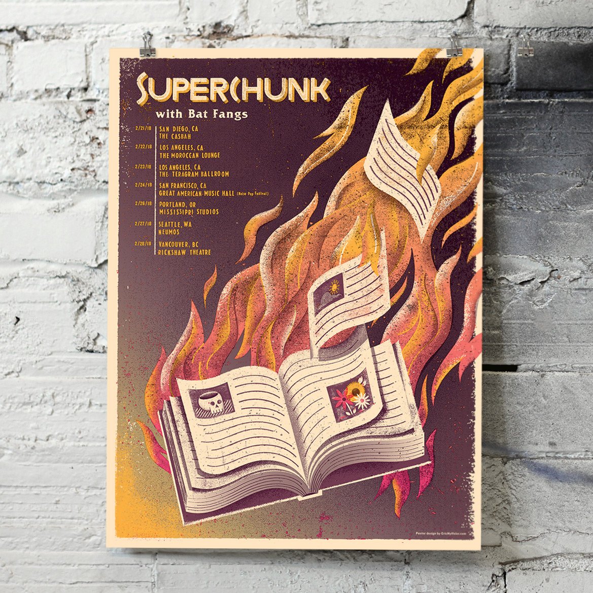 Superchunk Tour Poster / Eric Nyffeler