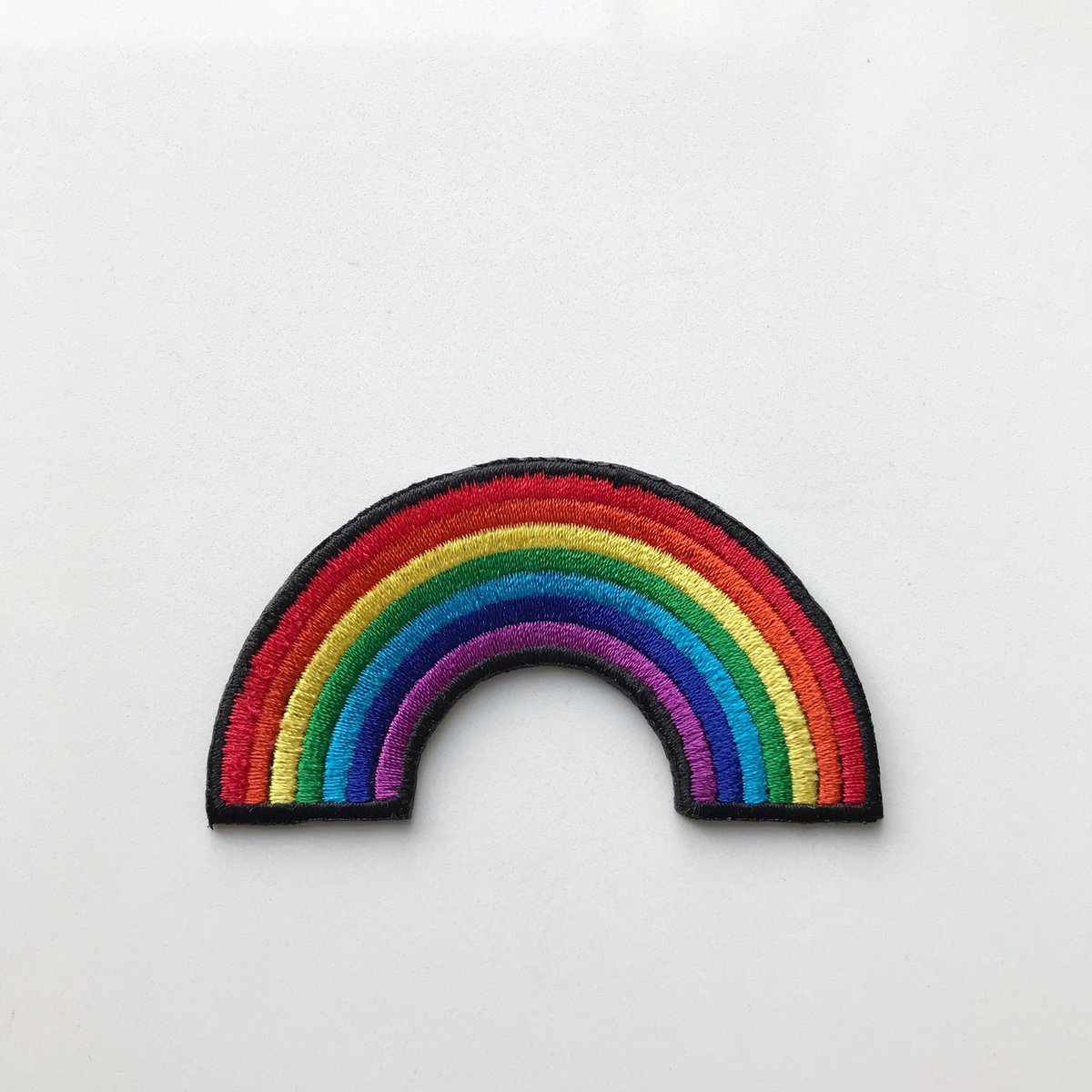 Rainbow embroidered patch | The Manchester Bee Company