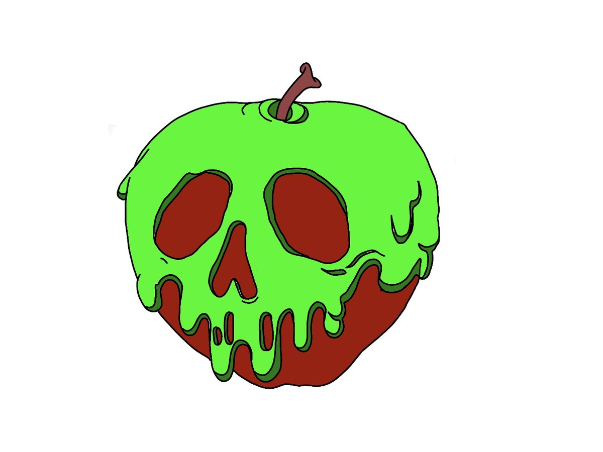 1” Snow White Poison Apple Preorder Pin Churiki
