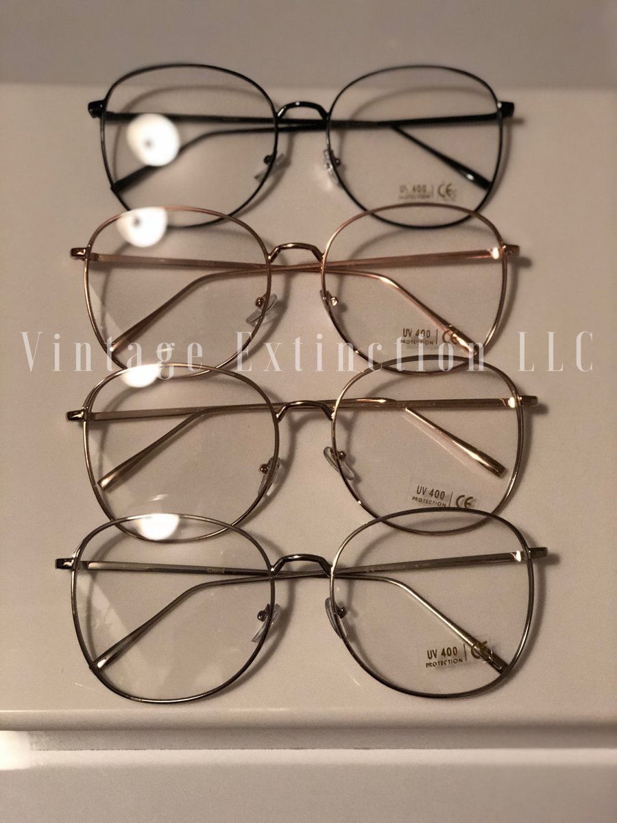 Unisex “Professor” Clear Frames | Vintage Extinction