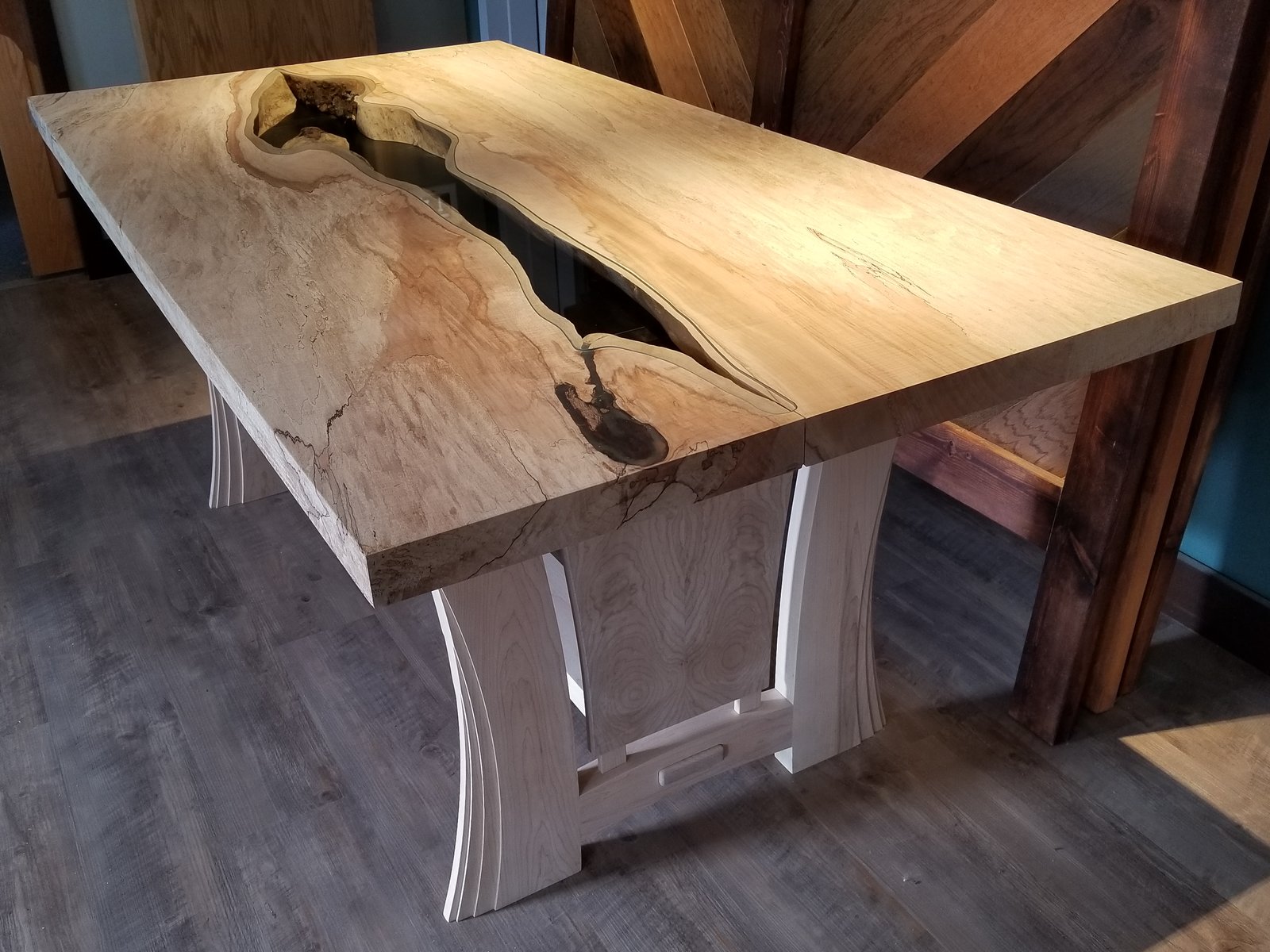 Furniture Home & Living Live Edge Maple Desk etna.com.pe