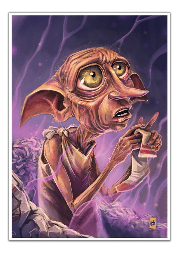 Dobby - A3 Poster Print | Tristan Tait Illustrations