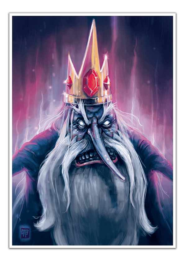 Ice King - A3 Poster Print | Tristan Tait Illustrations