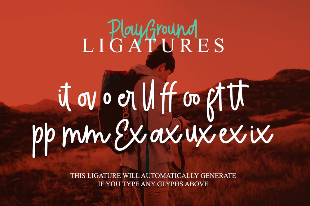 Playground Font Duo Illustrations Wacaksara