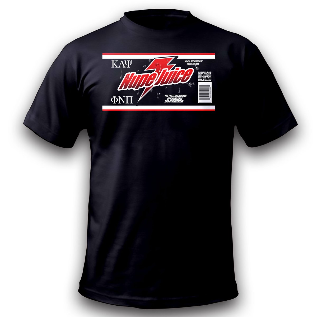 NUPE JUICE T-SHIRT (Black) !! CLOSEOUT!! | Tau Nupes Greek Shop