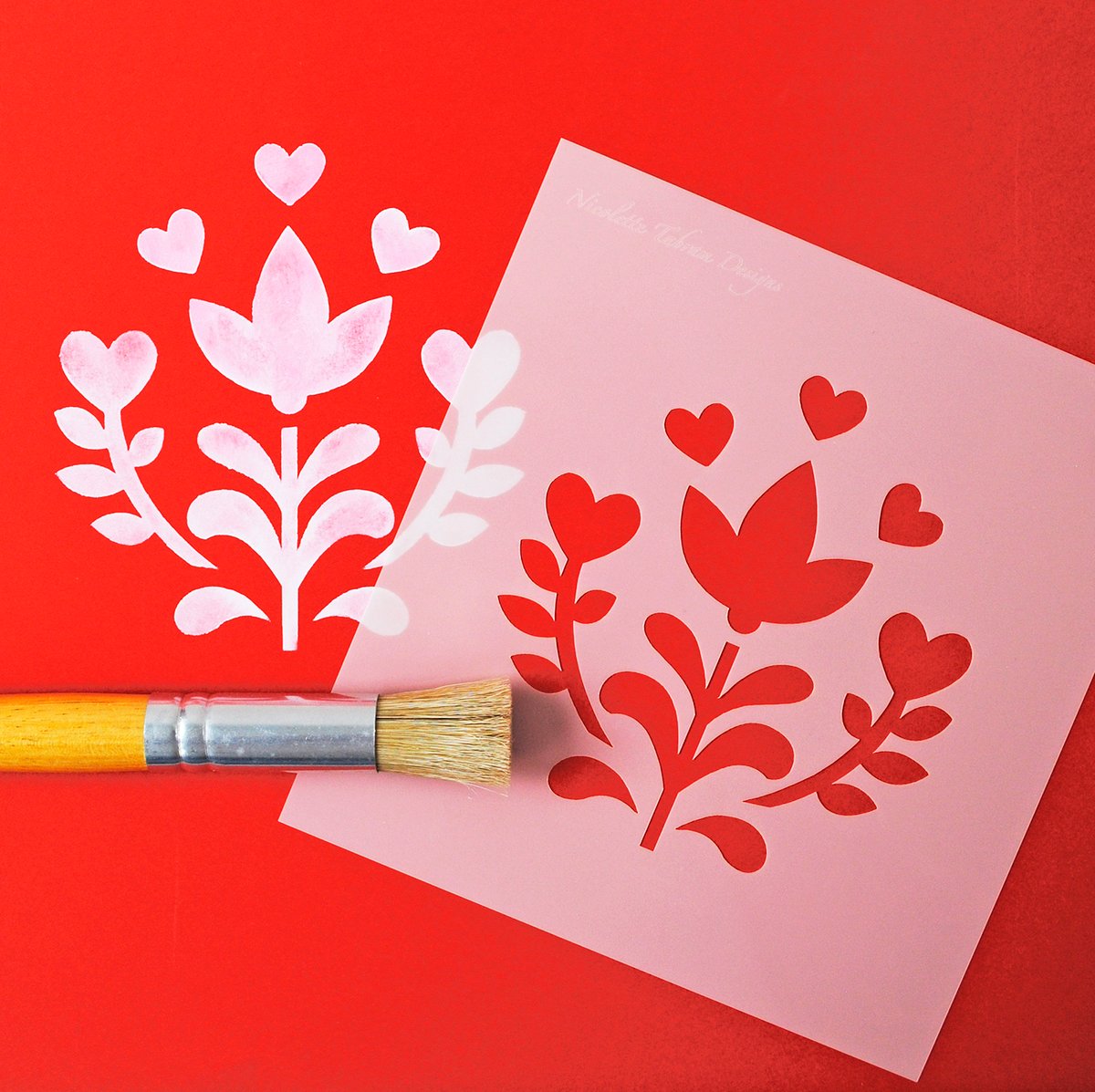 Folk Stencil | Nicolette Tabram Stencils