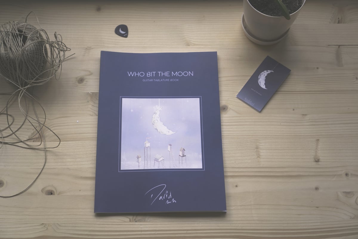 Who Bit The Moon - Printed Tab-Book (Guitar) | DAVID MAXIM MICIC