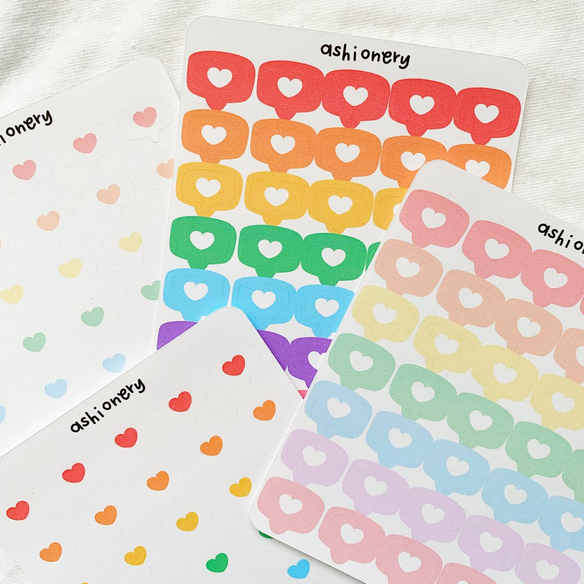 Heart emote bubble stickers | Ashionery