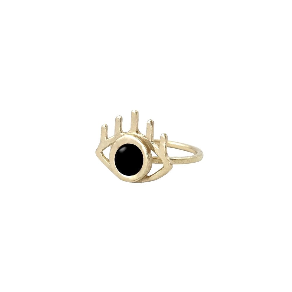 Eye Ring with Black Onyx | Therese Kuempel Jewelry