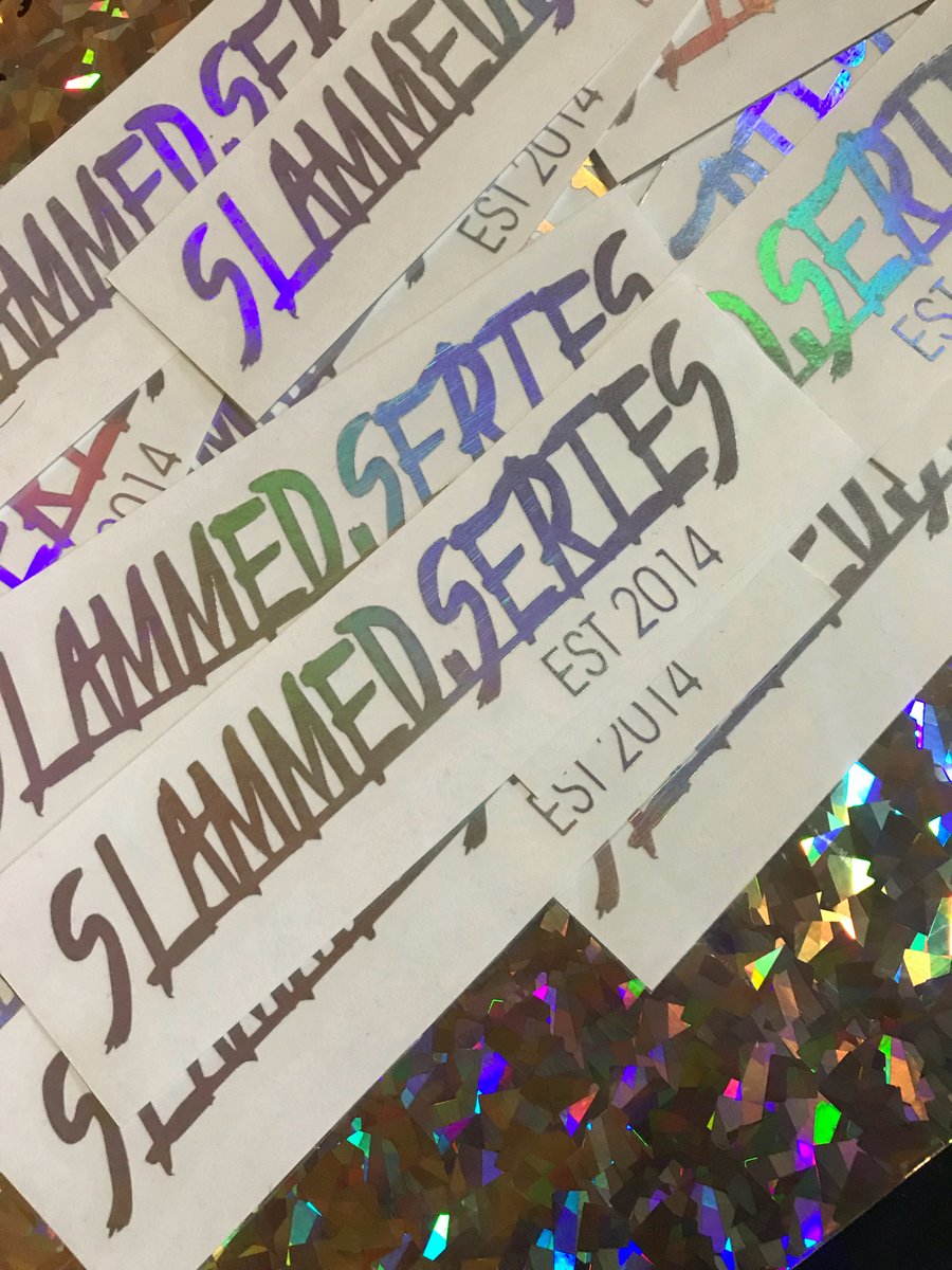 OIL SLICK 2x8 Stickers! | Slammed.series