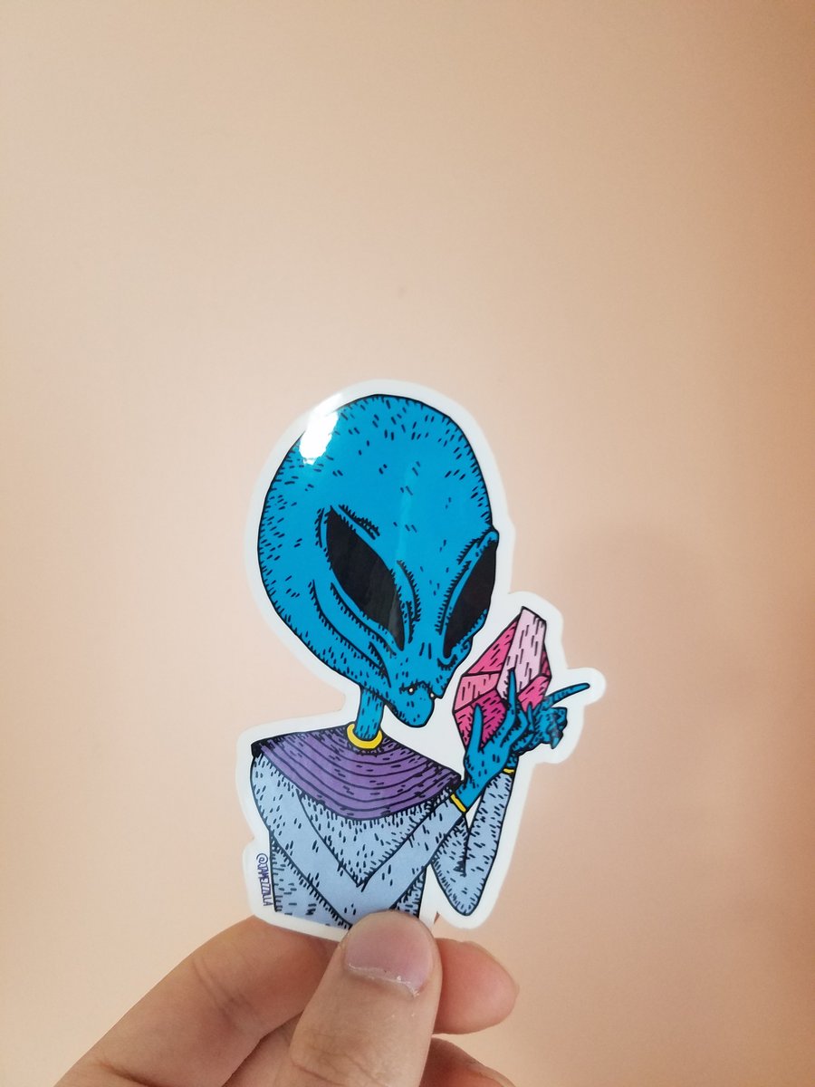 Alien Sticker / James Vandemark Art