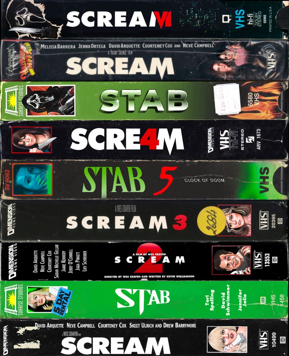 SCREAM VHS Stack | Shawn Mansfield Art