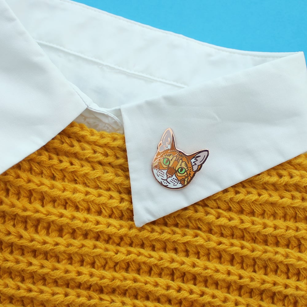 Bengal cat, hard enamel pin - rose gold plating - cat breed - cat pin ... Bengal cat, hard enamel pin - rose gold plating - cat breed - cat pin ...