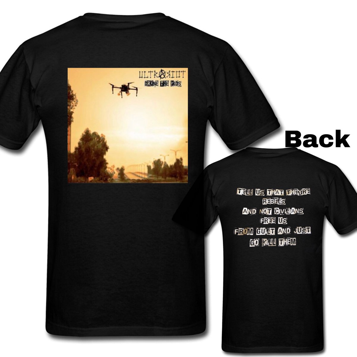 ULTRARIOT - Drone the Kids Album Art Tee | ULTRARIOT