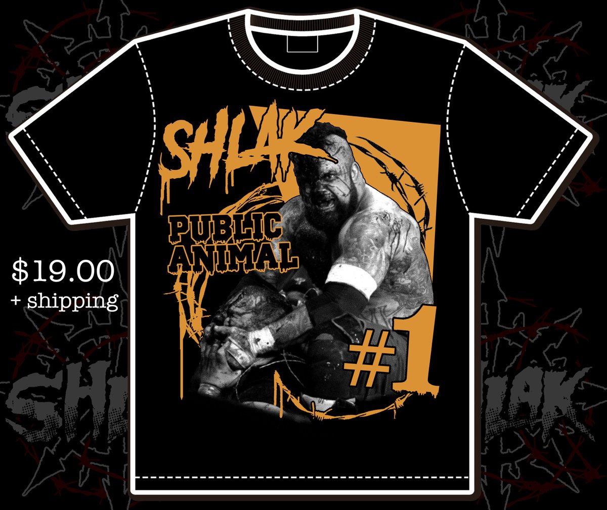 NO GOD ONLY SHLAK — PUBLIC ANIMAL t-shirt
