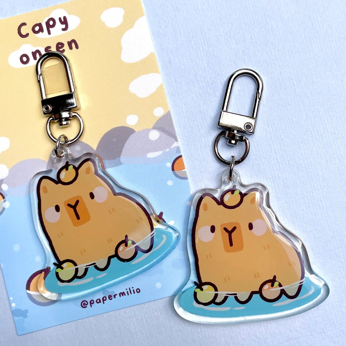 Capybara Keychain | Papermilio