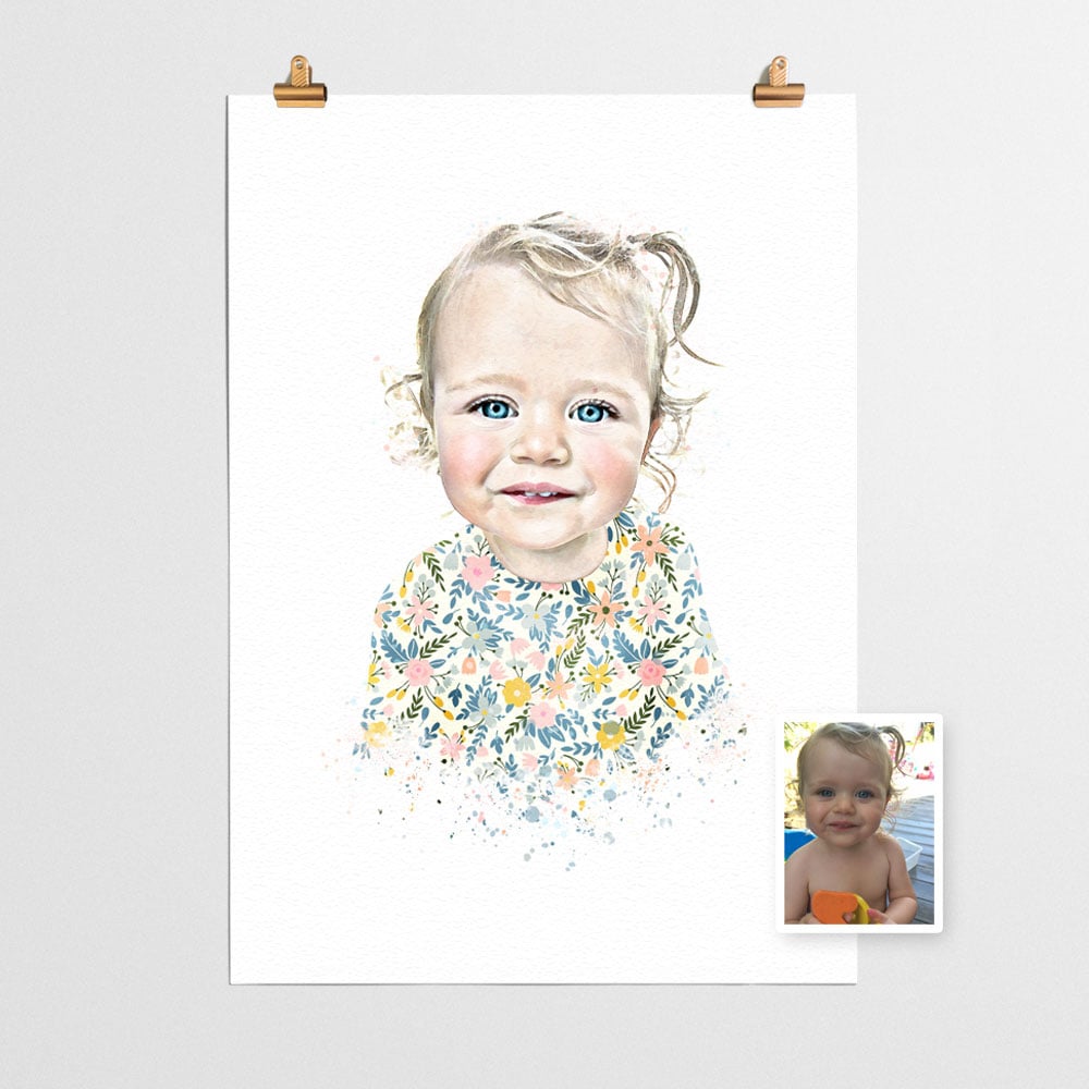 Custom Portrait Patterned | You and Me Prints