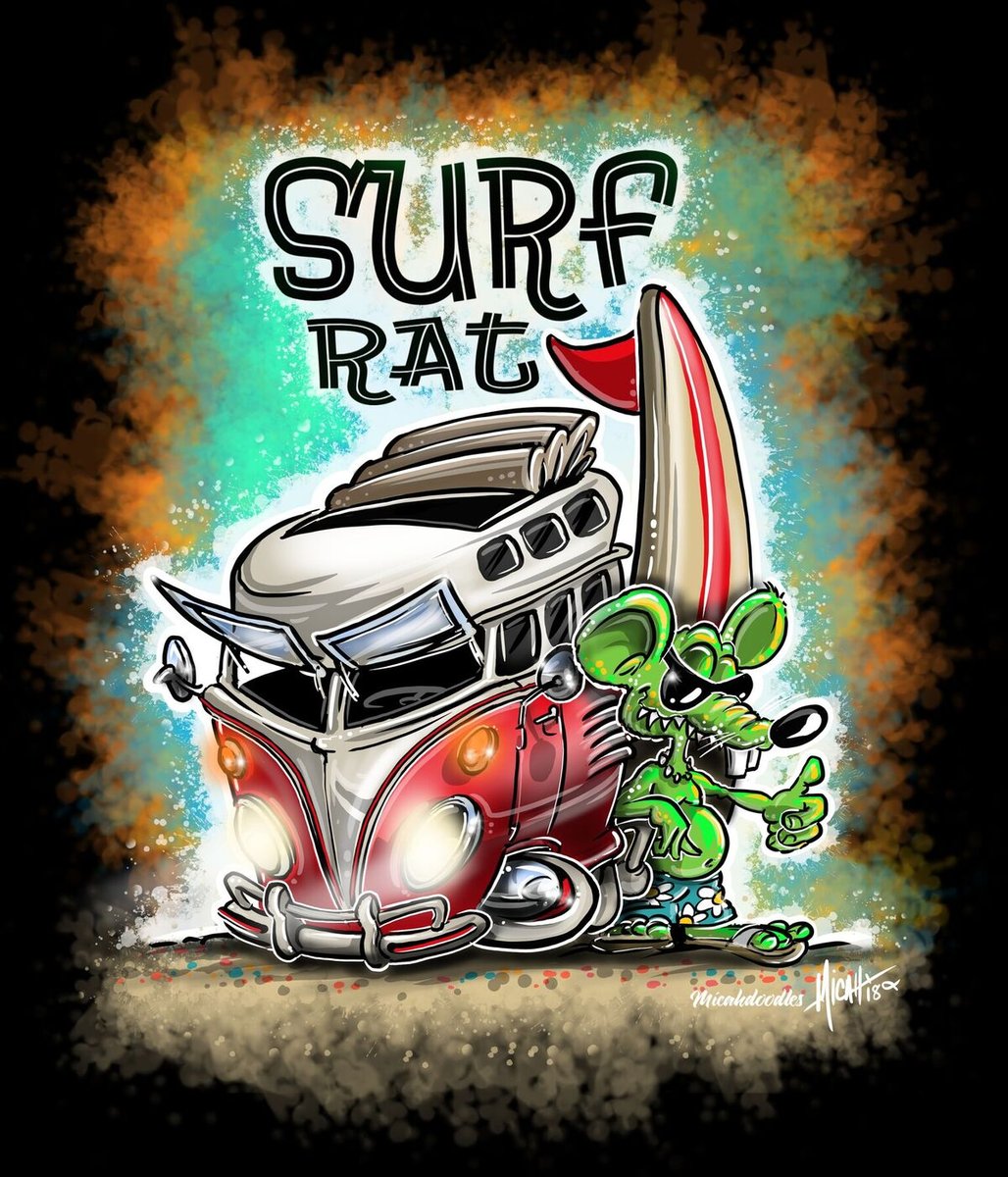 CARTOONEDTEES — Surf Rat