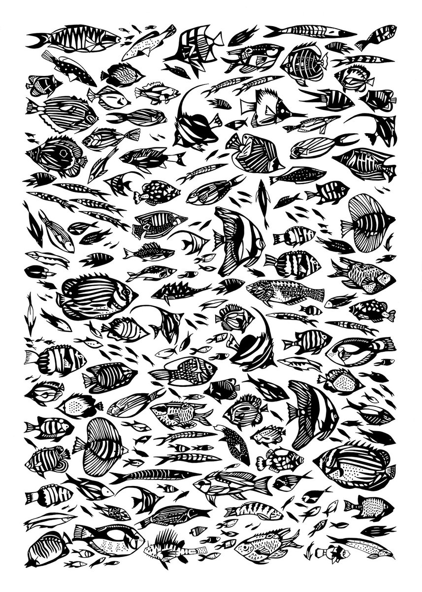 Fish SCREENPRINT | Susie Wright