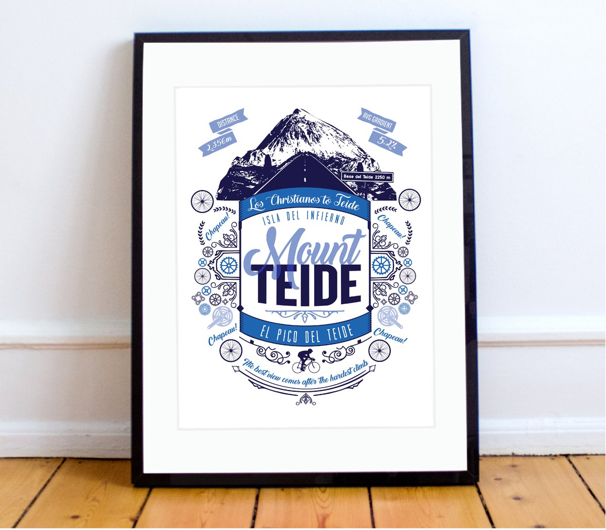 Mount Teide print - A4 or A3 | Pedalare shop