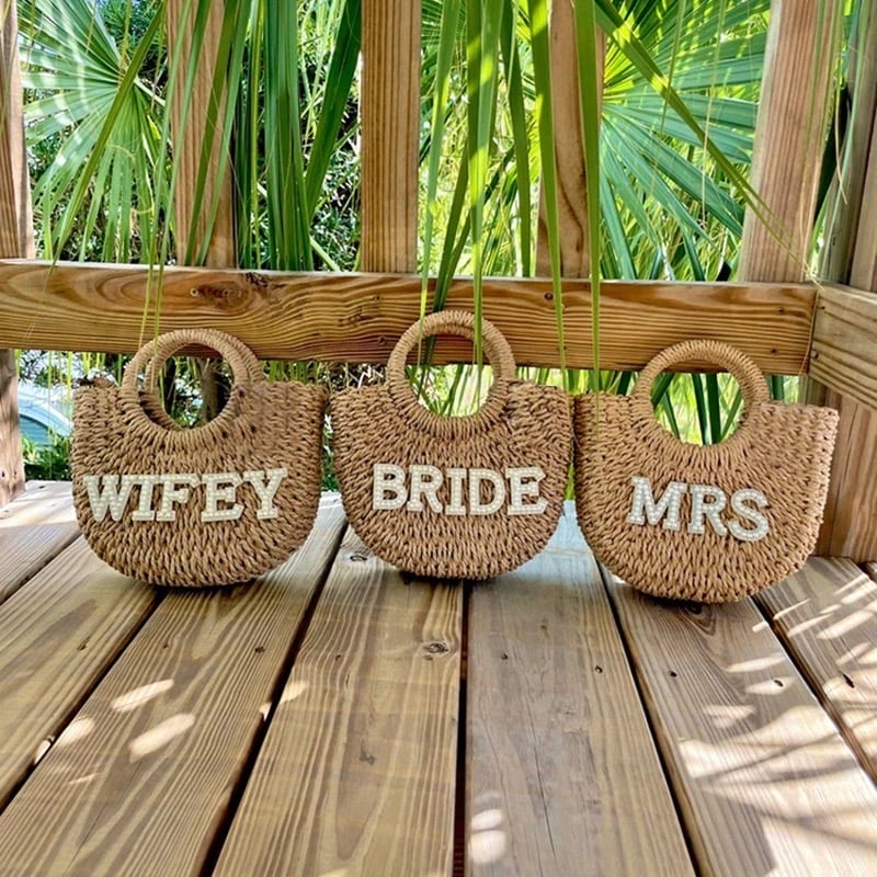 Bridal Straw Bag | Mumma & Me