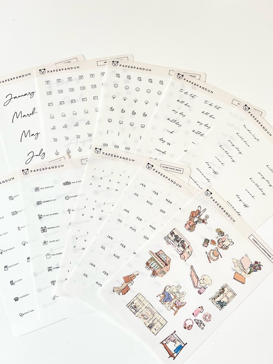 Undated Planner Sampler Pack | paperpanduh
