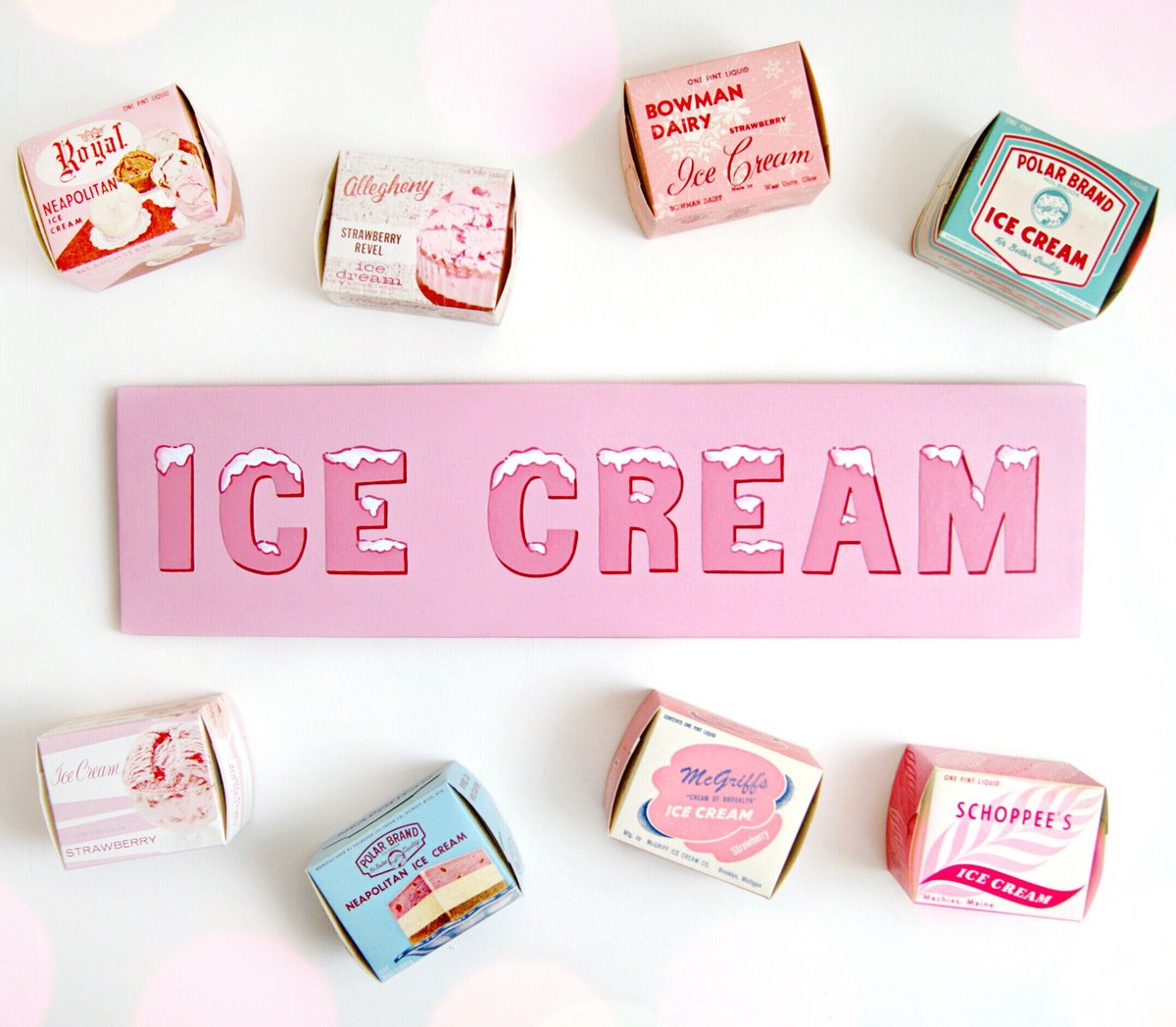Ice Cream sign (Pink or Mint) | Everyday is a Holiday