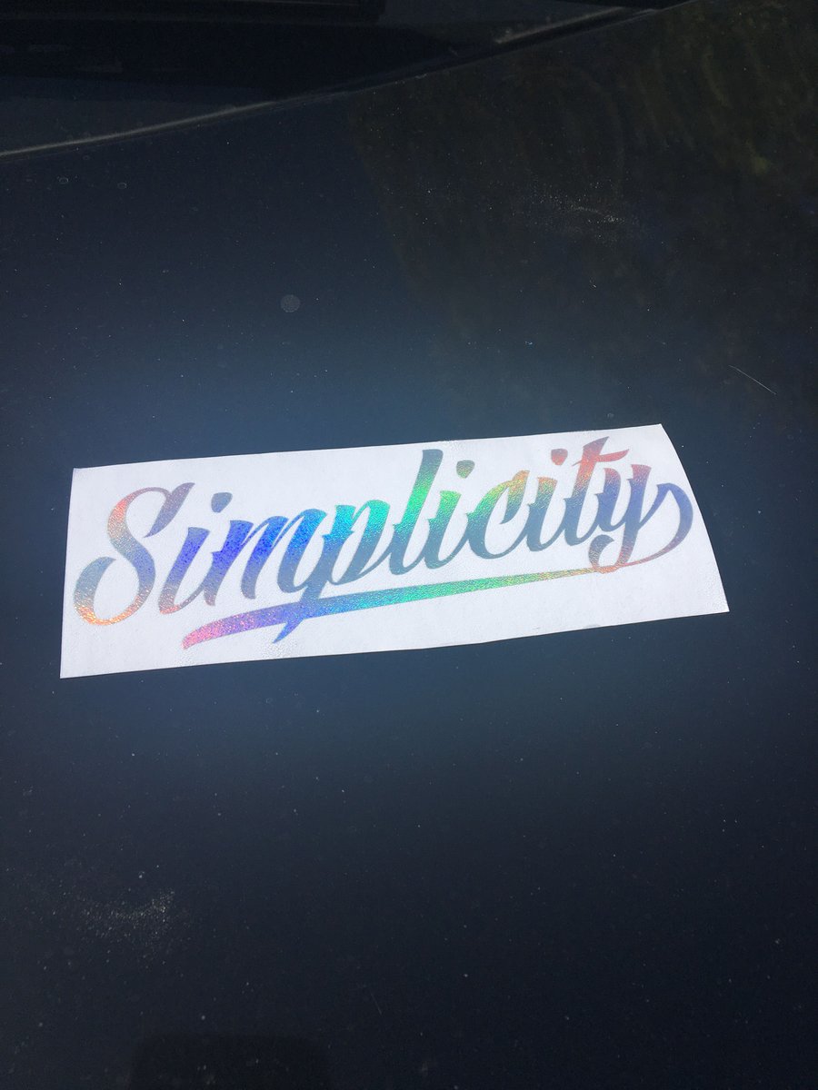 Simplicity 6" decal | simplicitygraphics
