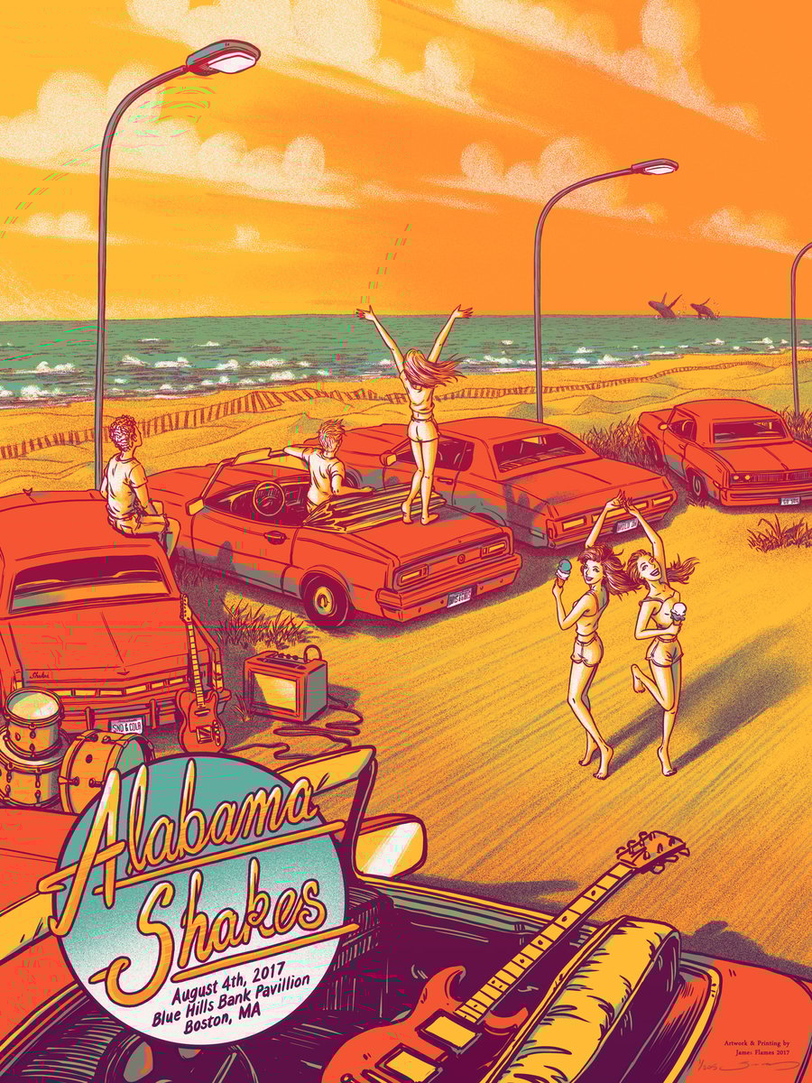 Alabama Shakes - Boston 2017 | JAMES FLAMES - Prints, Posters ...