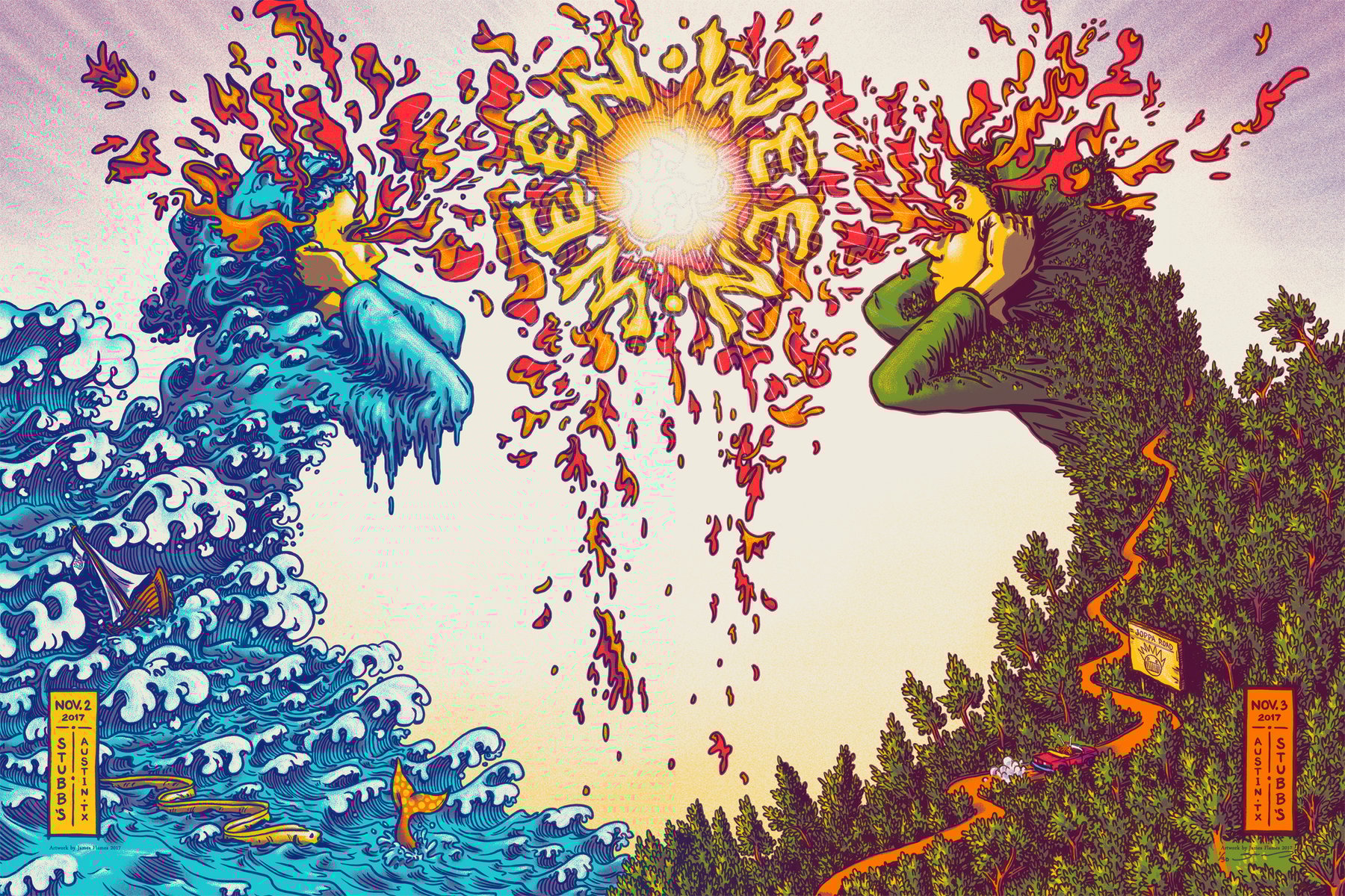 Ween - Austin, TX 2017 | JAMES FLAMES - Prints, Posters & Illustration Ween - Austin, TX 2017 | JAMES FLAMES - Prints, Posters & Illustration