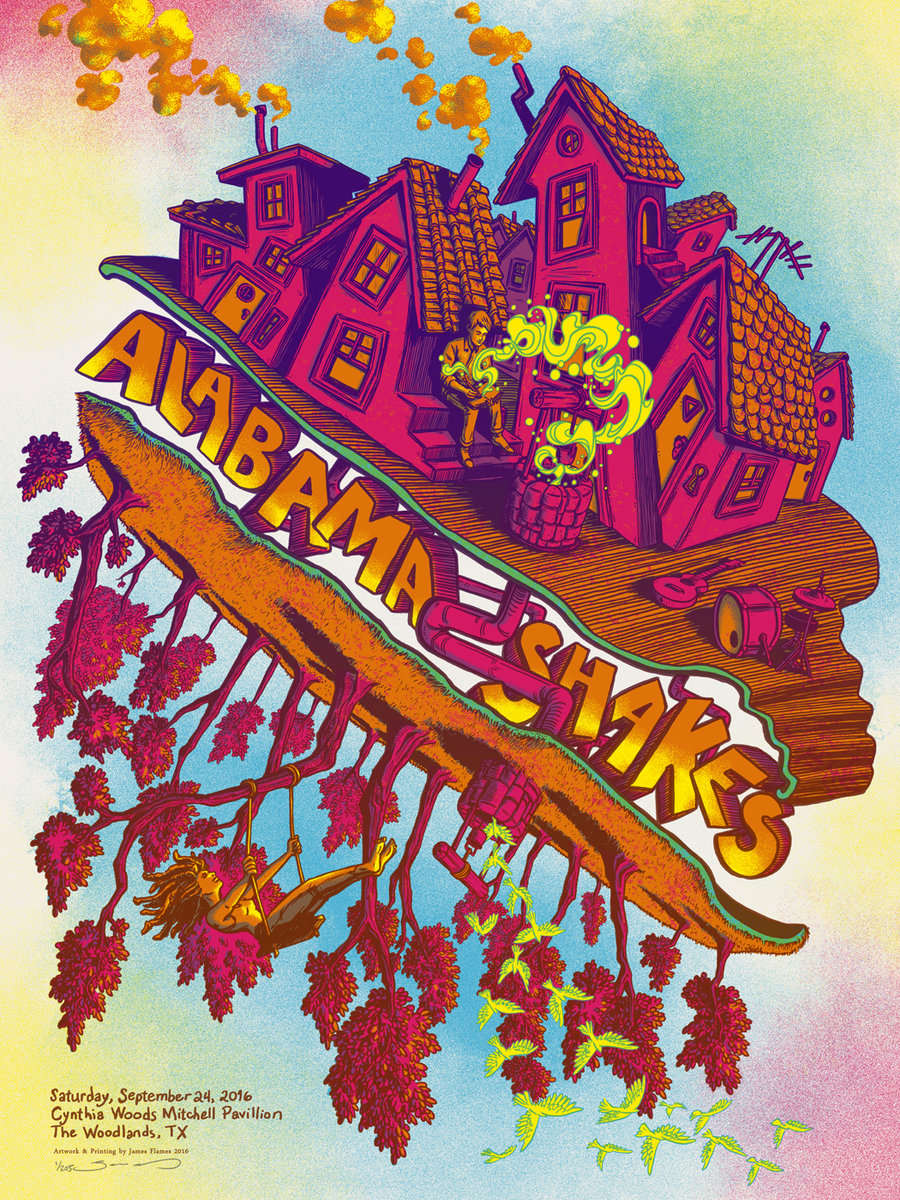 Alabama Shakes - Woodlands, TX 2016 | JAMES FLAMES - Prints, Posters ...