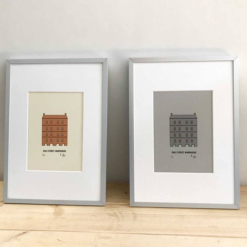 DALE STREET WAREHOUSE MANCHESTER FRAMED PRINT by fingsMCR | The ...