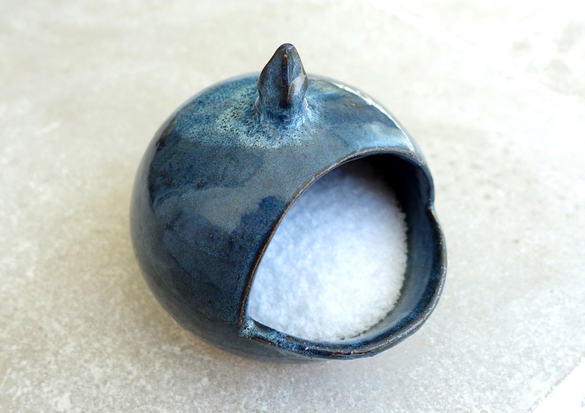 Salt Pig in Midnight Blue / Marguerite Ceramics