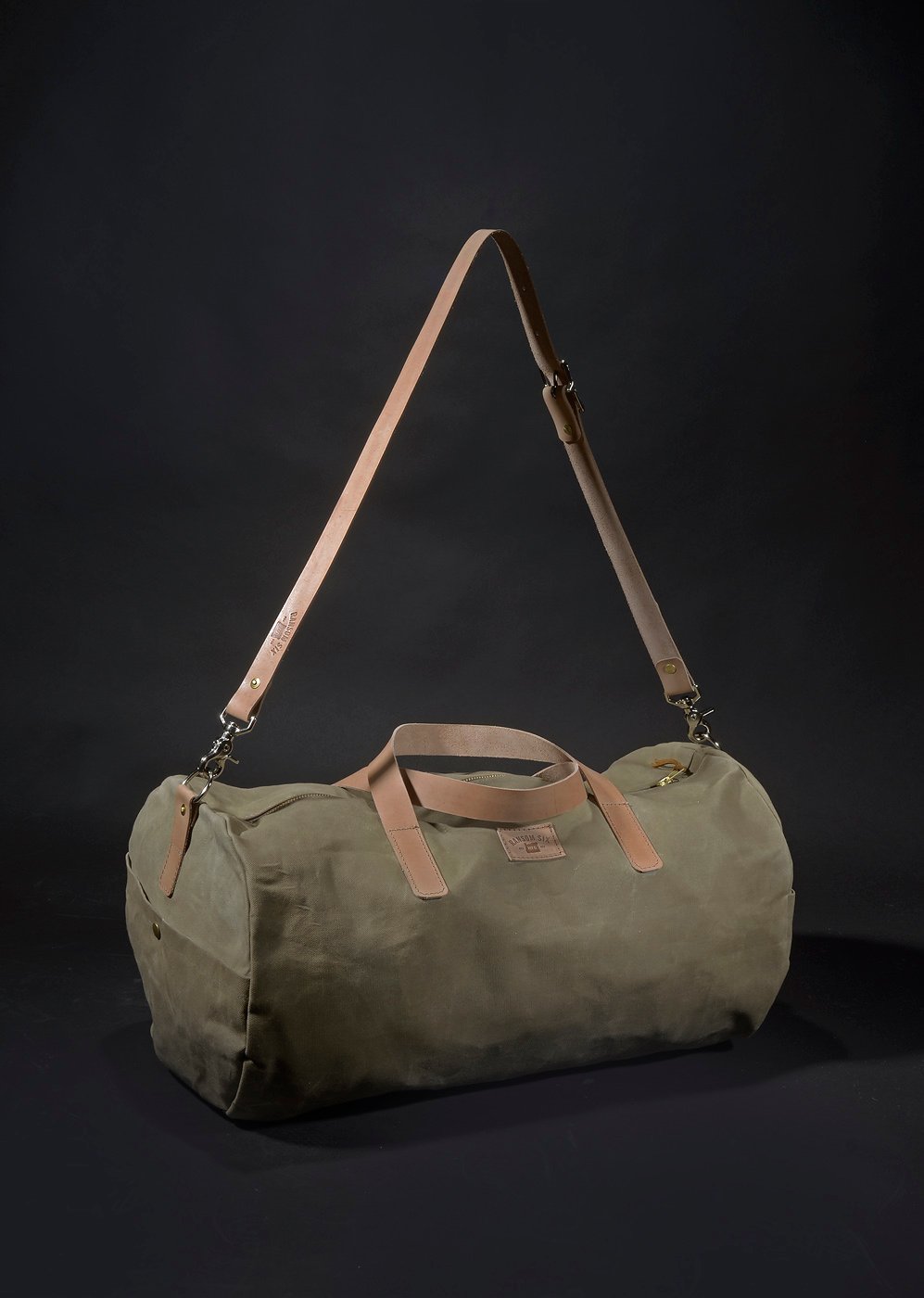Ransom Six — Waxed Canvas Duffle Bag - Olive Ransom Six — Waxed Canvas Duffle Bag - Olive
