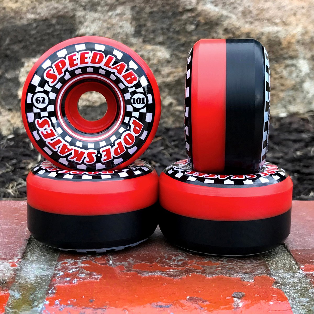 'Speedsters' The Leader in Speed - Red & Black / Pope Skates