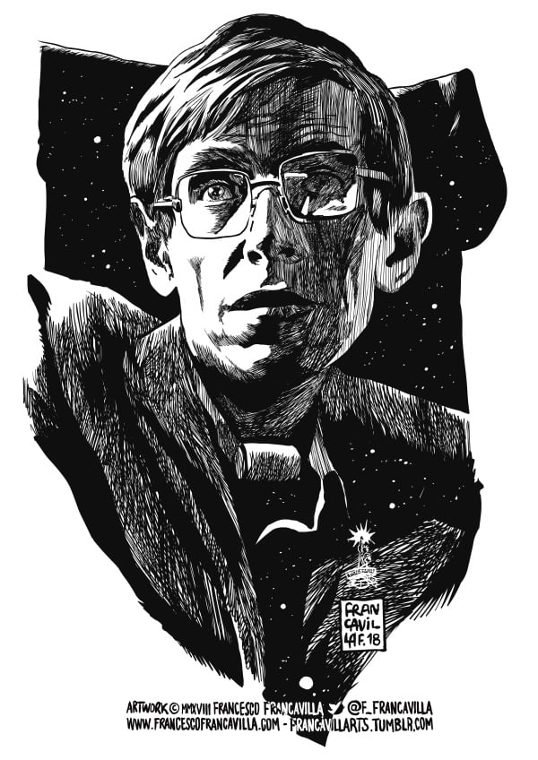 Stephen Hawking | Francesco Francavilla Art