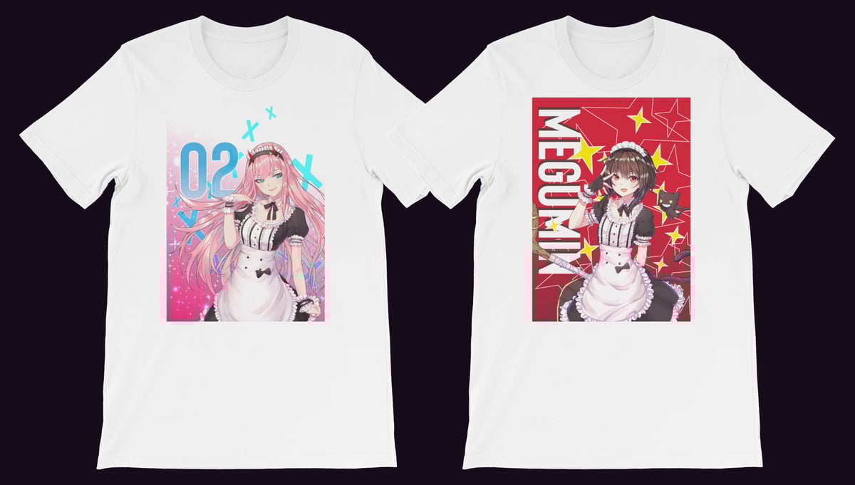 ZERO TWO MAID & MEGUMIN MAID T Shirt | Summershop