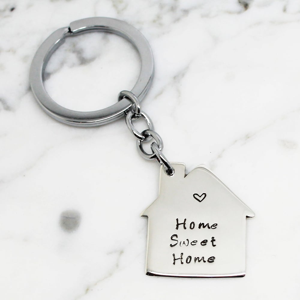 Personalised Housewarming Key Ring | Hilary & June