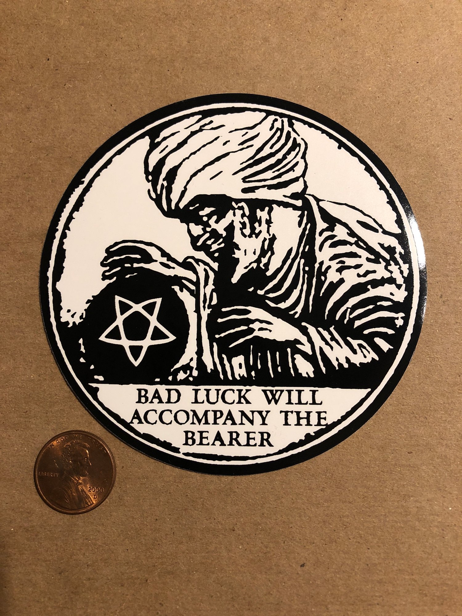 Bad Luck Sticker | Carve Slayer