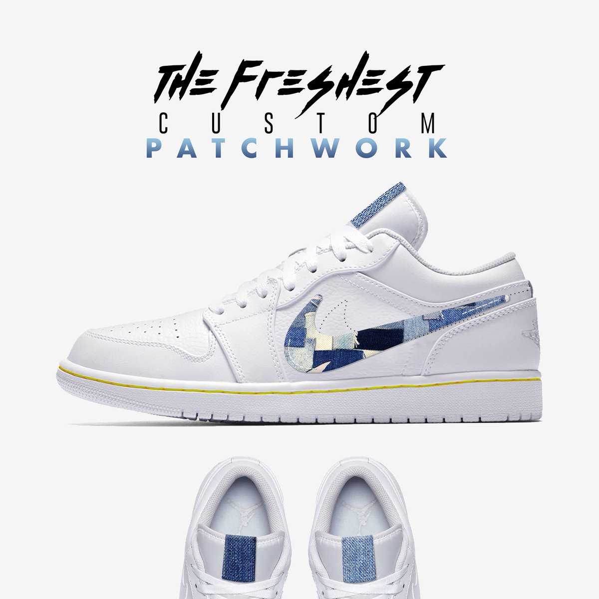 JORDAN 1 LOW "PATCHWORK" | thefreshestcustom