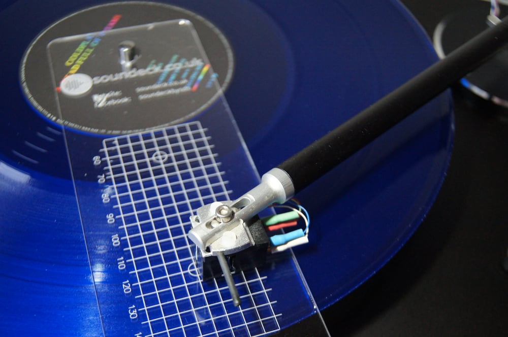Soundeck TAP Tone Arm Protractor helps calibrate arm and cartridge ...