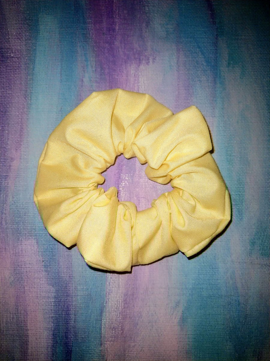 Yellow Cotton Scrunchie | 3 Chic Sisters