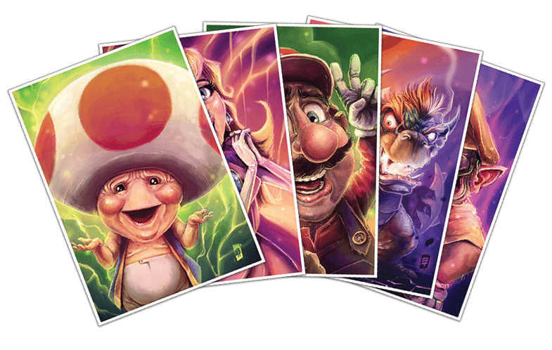 Super Mario Bros Set of 5 | Tristan Tait Illustrations