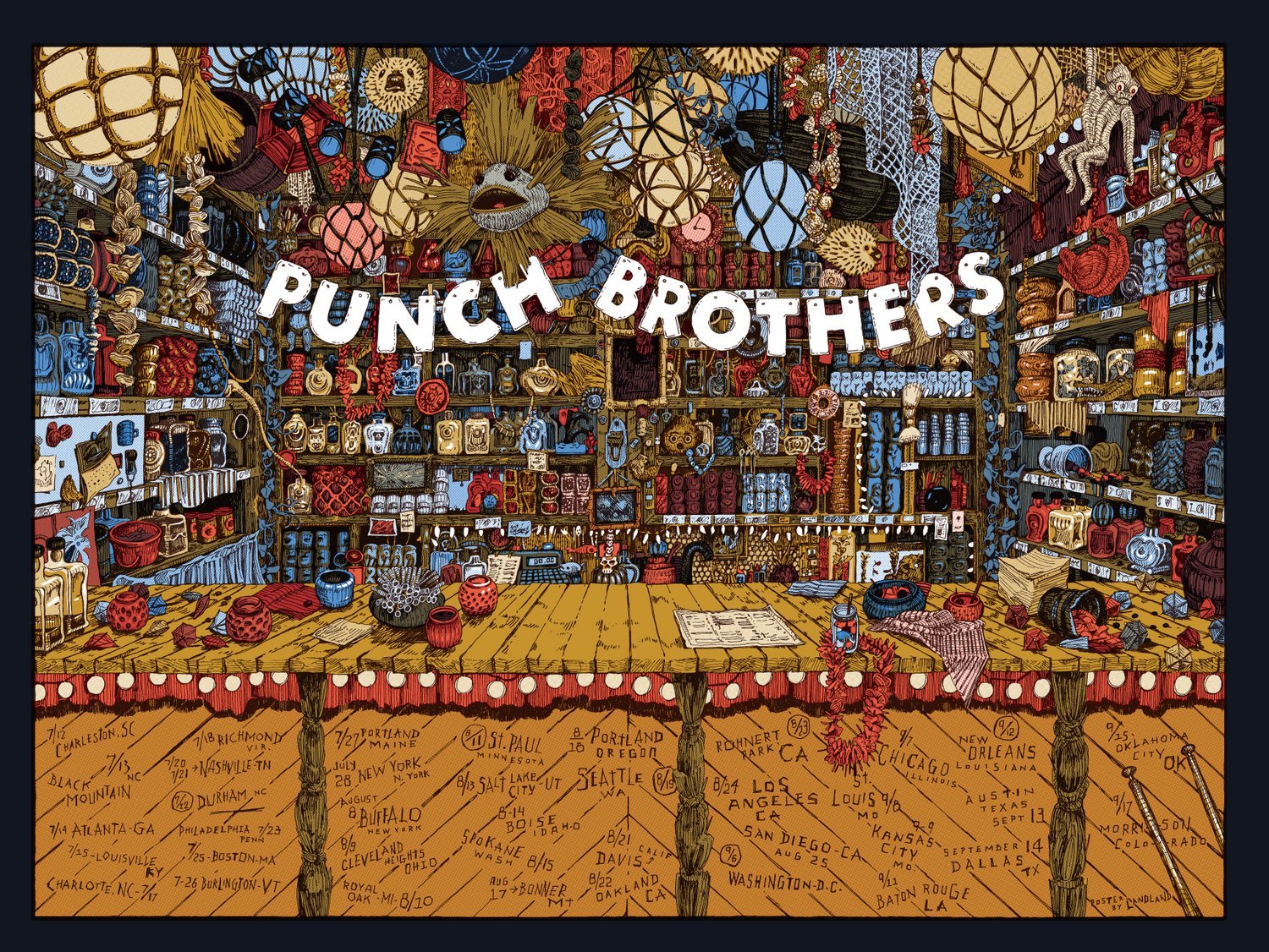 Punch Brothers (2018 U.S. Tour) • L.E. Official Poster (18" x 24 ...