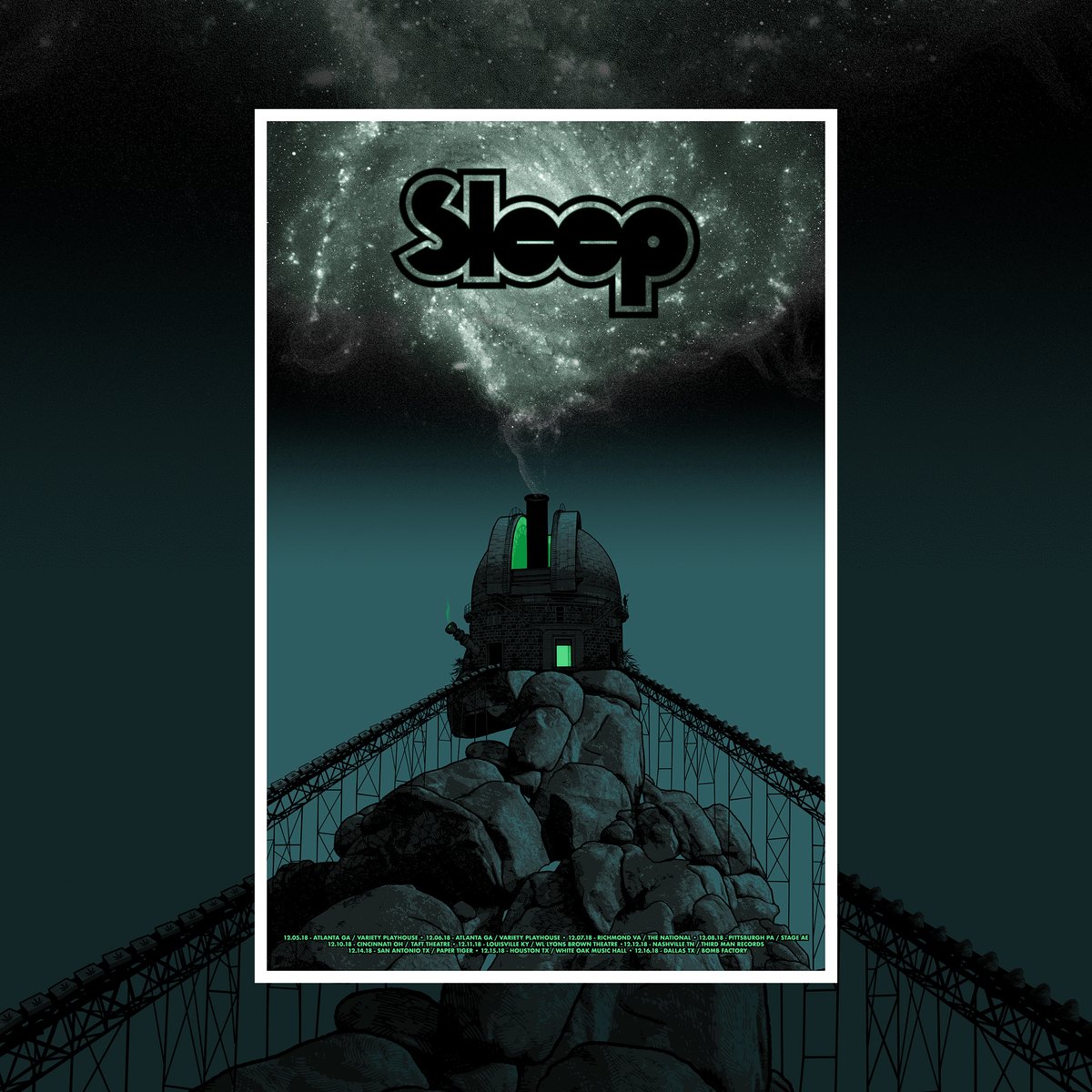 SLEEP - December tour poster | DAN McCARTHY