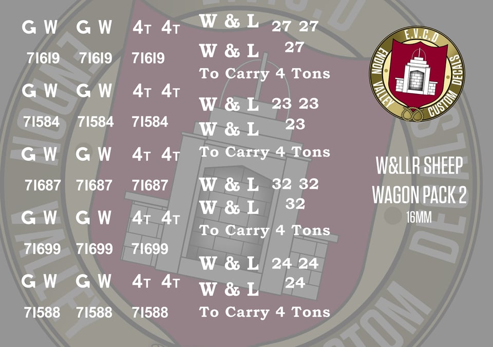 GWR | Endon Valley Custom Decals