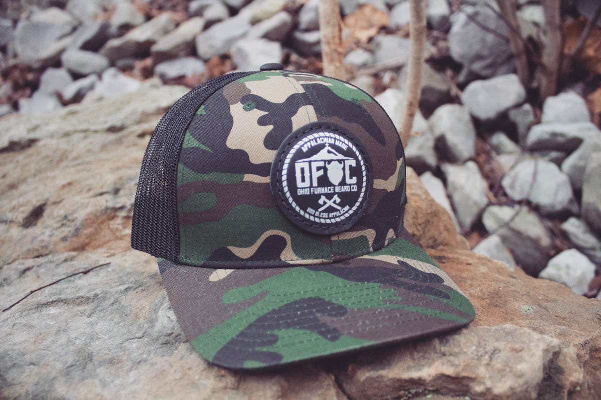 LIMITED EDITION)*** CAMO OFBC CAP / OHIO FURNACE BEARD COMPANY